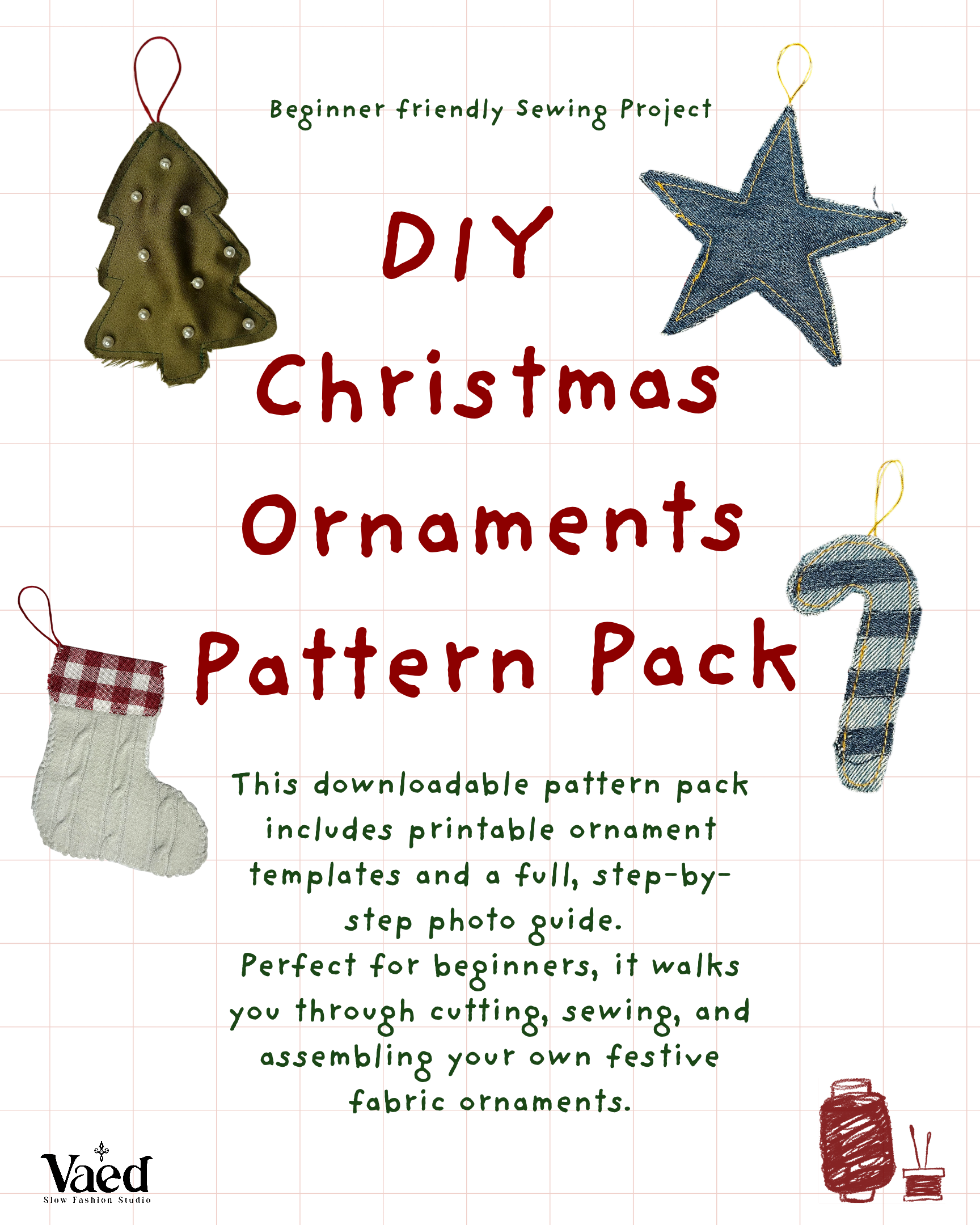 Ornament Sewing Pattern Pack – VAED Slow Fashion Studio